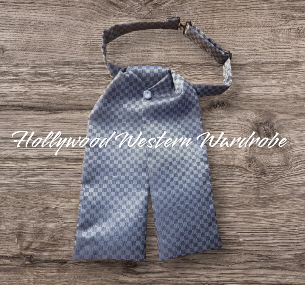 Tombstone- Doc’s Silver/Charcoal Checked “Huckleberry” Cravat w/Faux ...