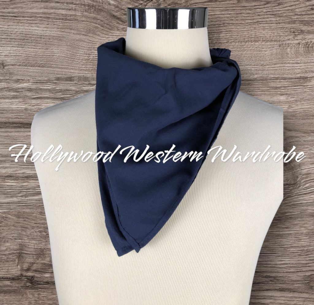 JW Navy Blue Wild Rag – Hollywood Western Wardrobe